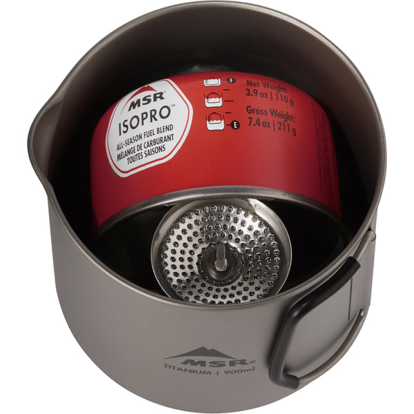 Camping Pots and Pans MSR Titan Kettle 900ml MSR - Rock+Run